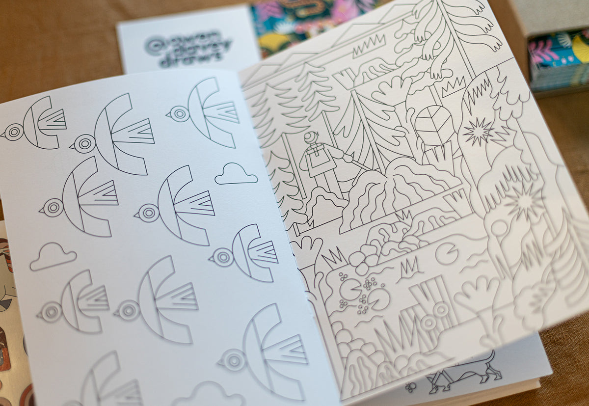 Colouring-In Zine – Owen Davey Illustration